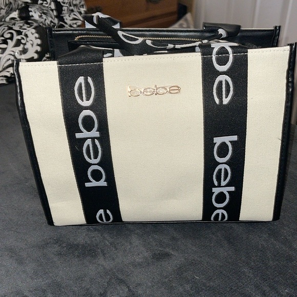 bebe | Bags | Nwt Bebe Medium Tote With Guitar Strap | Poshmark